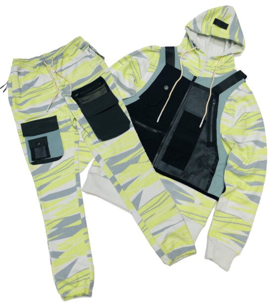 Civilized Hoodie and Pant Set with Detachable Hoodie and Vest Style ...